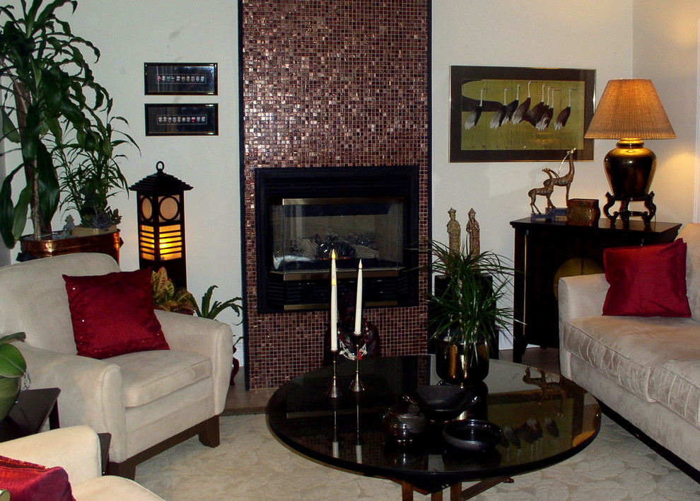 Asian Redesign - Asian - Living Room - Dallas - by Bele Chere Design ...