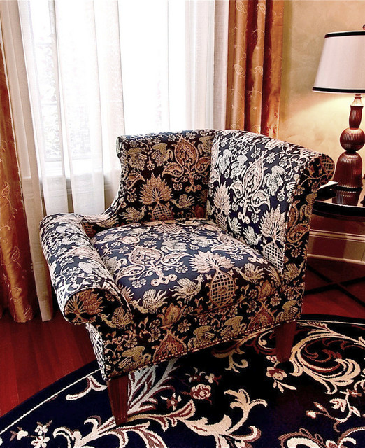 Asymmetrical Accent Chair - Traditional - Living Room - Chicago - by ...