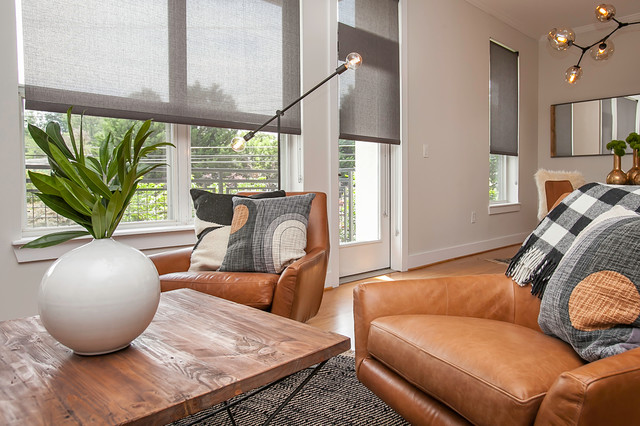 Atlanta Beltline Loft - Modern - Living Room - Los Angeles - by WAKE ...