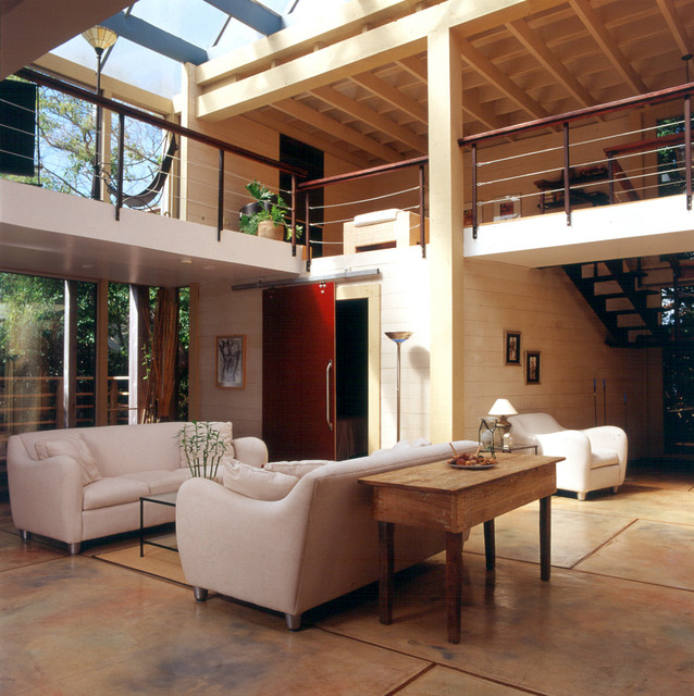 Atrium House - Coastal - Living Room - New York - by Bromley Caldari ...