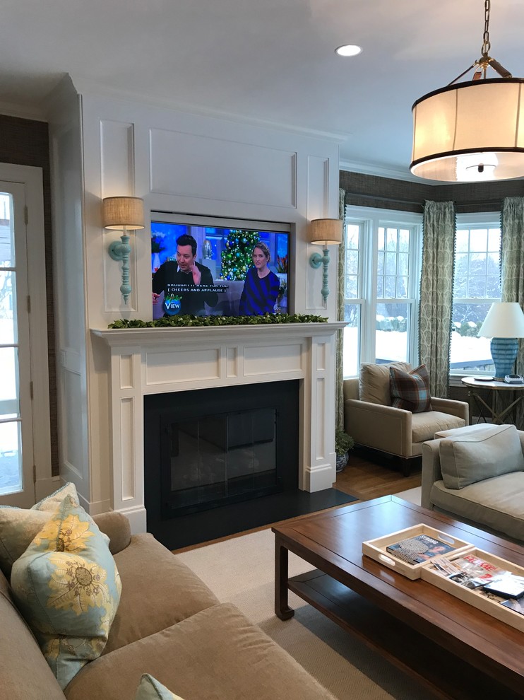 Audio Visual Installation Step by Step - Traditional - Living Room ...