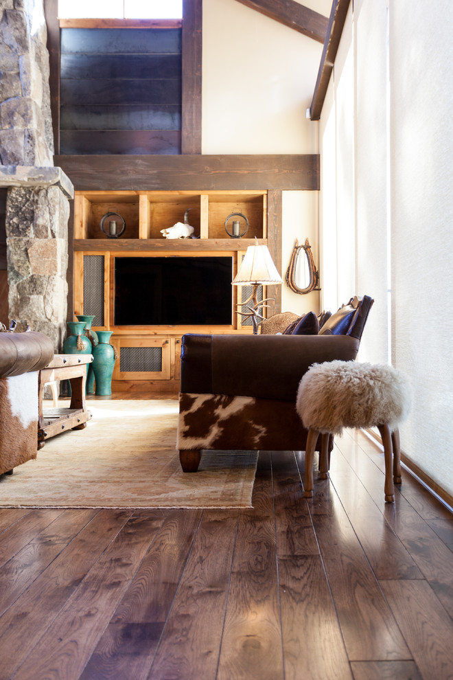 Austin Cabin - Rustic - Living Room - Sacramento - by High Camp Home ...