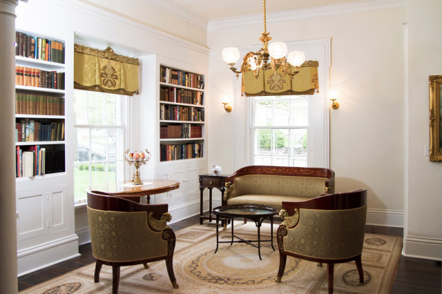 AWARD- Winning Historical Window Treatments - Victorian - Living Room ...
