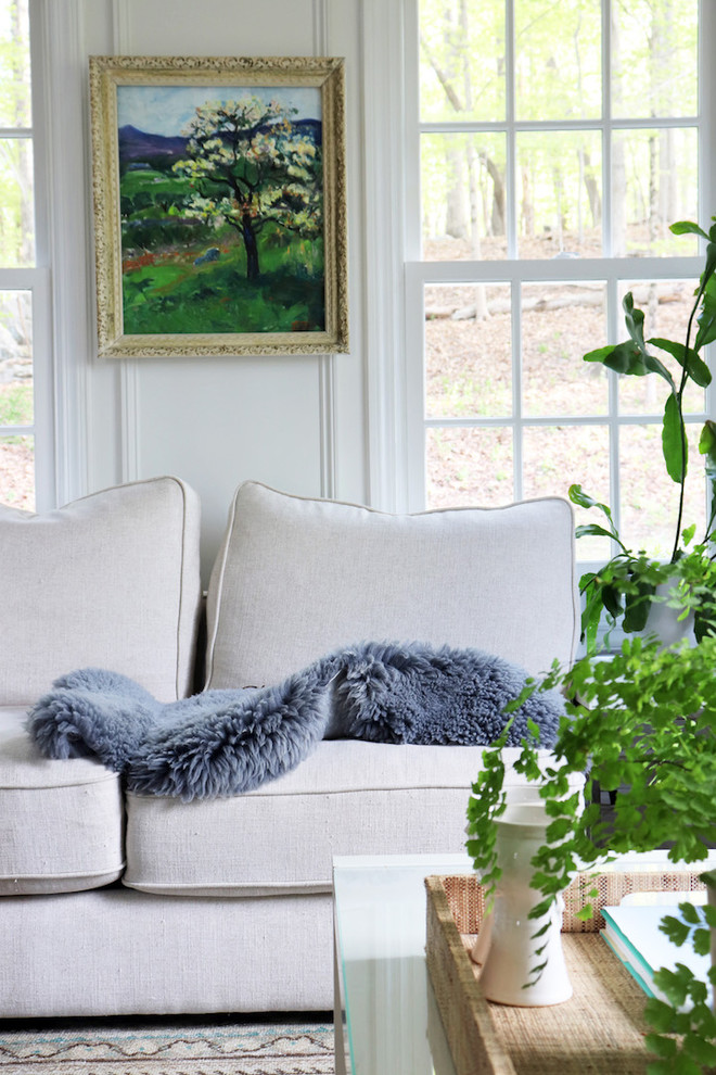 Award-Winning Living Room & Entry Design - Transitional - Living Room ...