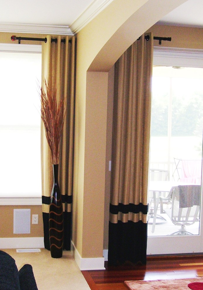 banded grommet panels - Modern - Living Room - Grand Rapids - by Adi ...