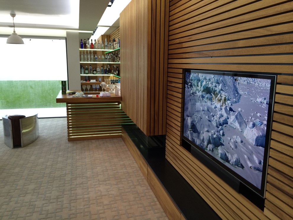 Bar and TV Room - Contemporary - Living Room - Devon - by Azro Limited ...