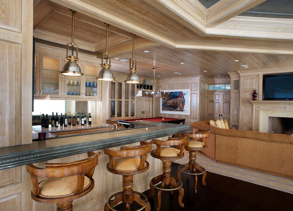 Bar - Traditional - Living Room - New York - by Pazera Cabinetry | Houzz