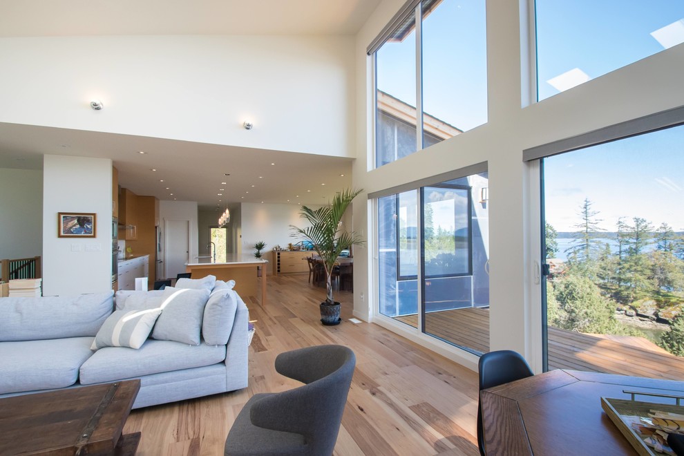 Bare Point Custom Home - Contemporary - Living Room - Vancouver - by ...