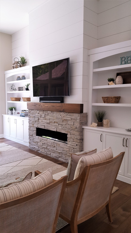 BARRIE New Build | Lakeshore Designs - Beach Style - Living Room ...