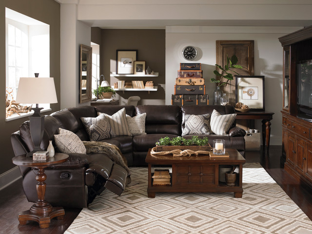 Bassett leather sectional store