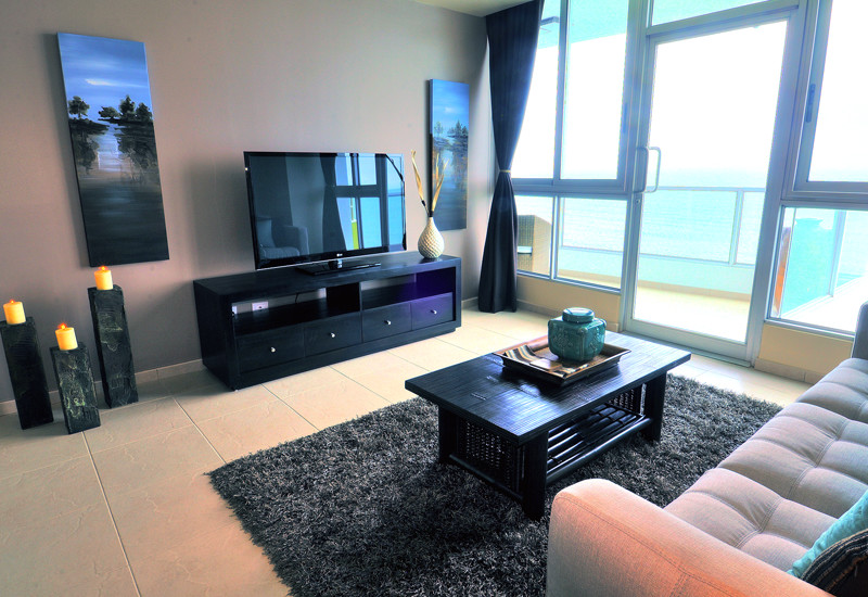 Beachfront Condo Design - Tropical - Living Room - Toronto - by TLC ...