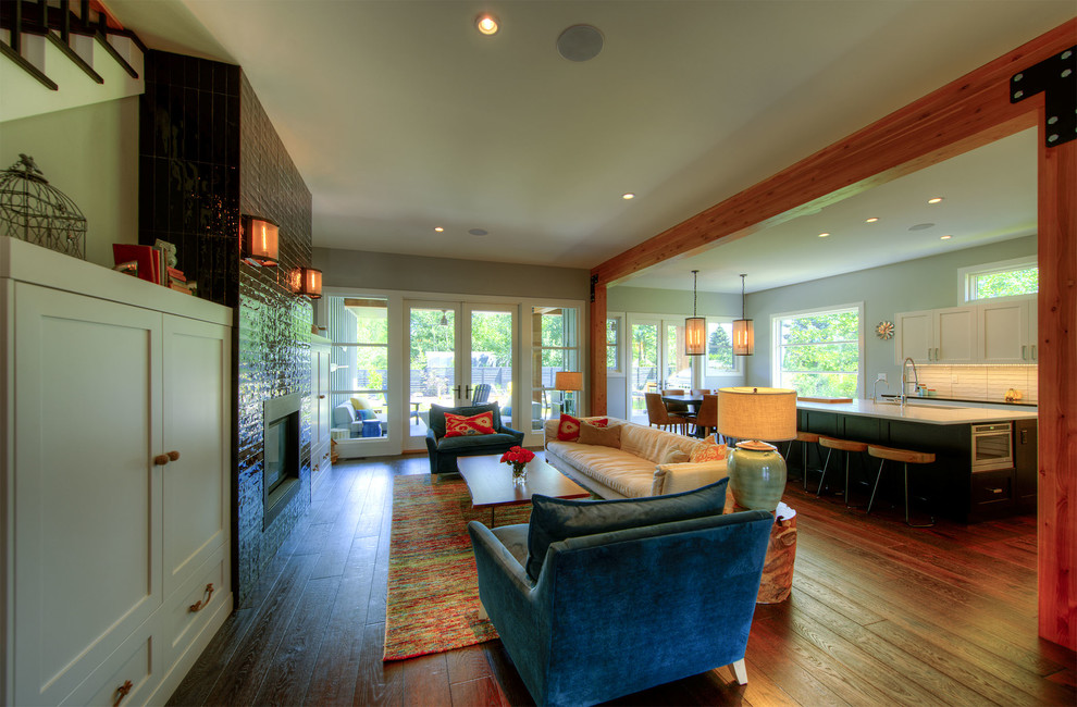 Beachy Mid-Century - Midcentury - Living Room - Vancouver - by Maria ...