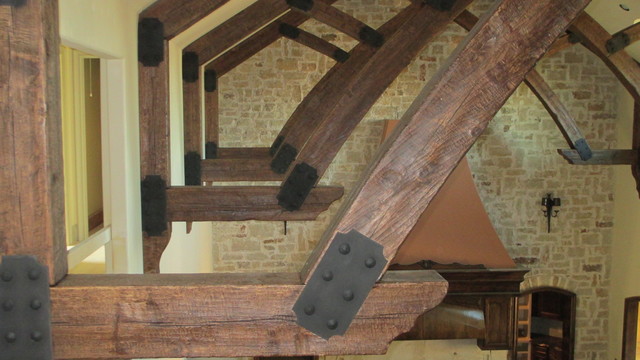 Beams & Trusses - Traditional - Living Room - Dallas - by Green Valley ...