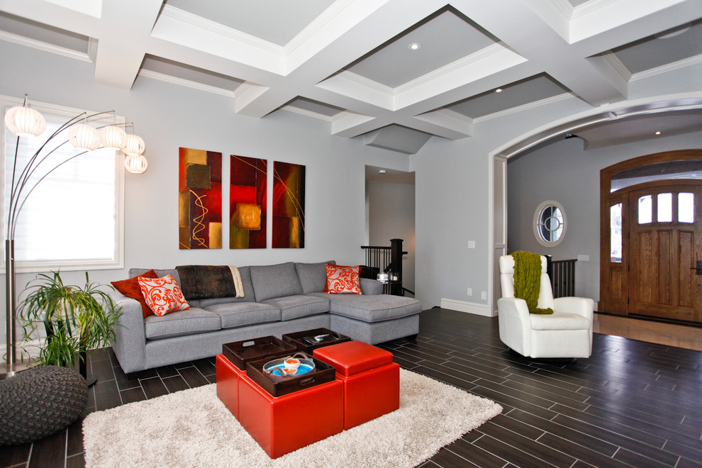 Bearspaw - Modern - Living Room - Calgary - by Wolf Custom Homes Ltd ...