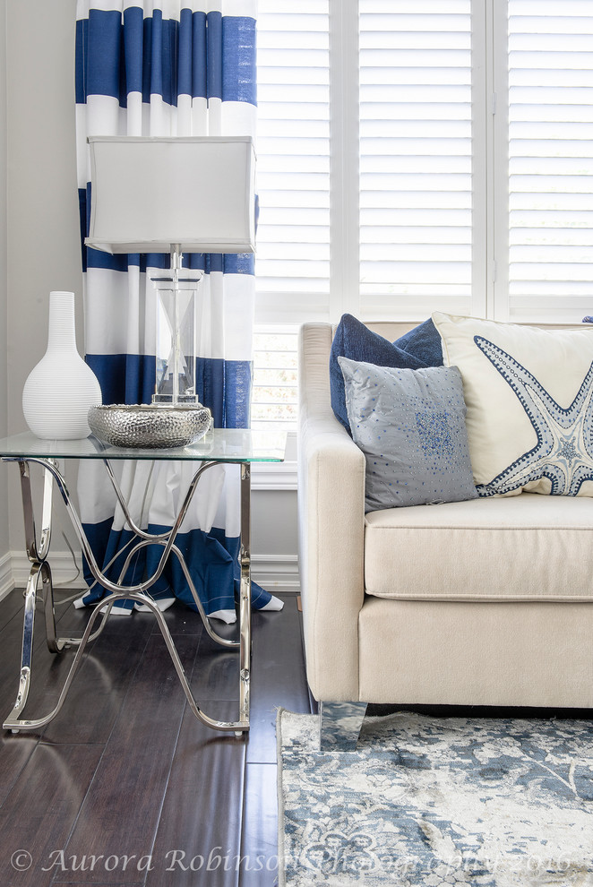 Beautiful Blue Beach Themed Living Room Photo-Shoot - Contemporary ...