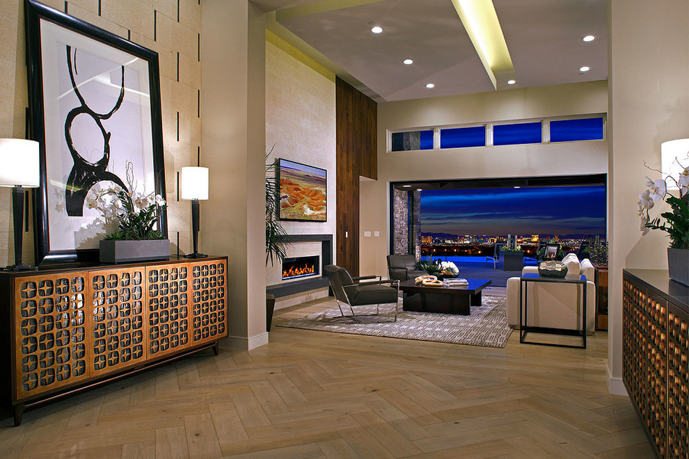 Beautiful Modern Model Home in Henderson - Living Room - Las Vegas - by ...