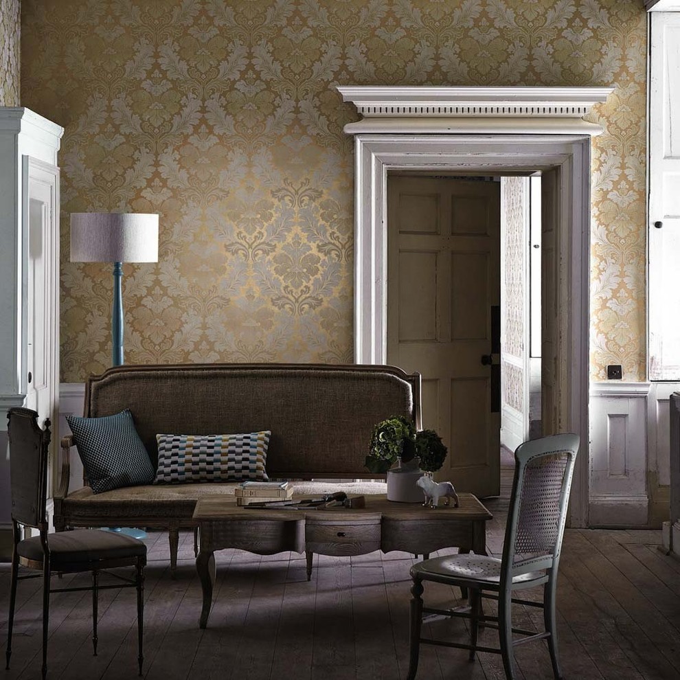 Beautiful Period Living Room In Luxurious Gold Tones - Victorian ...