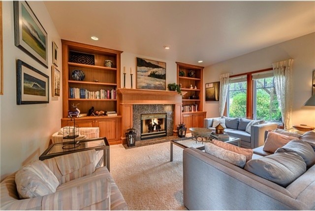 Beautiful Privacy in the PNW - Contemporary - Living Room - Seattle ...