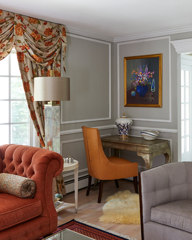 Belle Terre New Traditional: Writing Desk Area - Transitional - Living ...