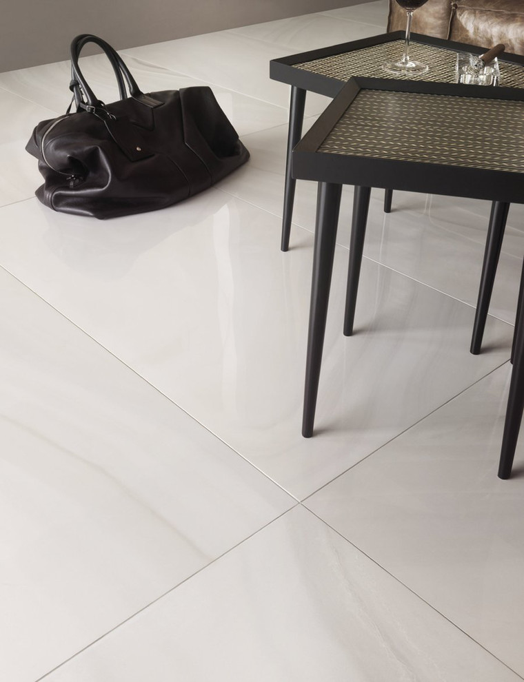 Bello Agata Nacre 24x48 Polished Porcelain Tile - Contemporary - Living ...