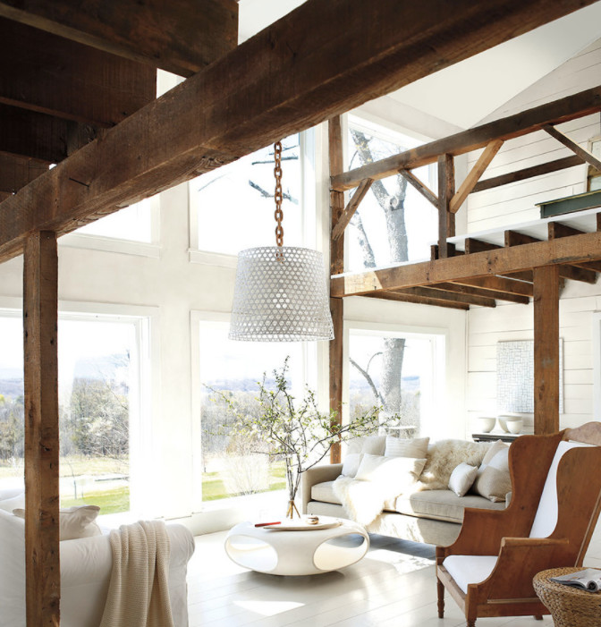 Benjamin Moore - Rustic - Living Room - Montreal - by Decorating Ideas ...