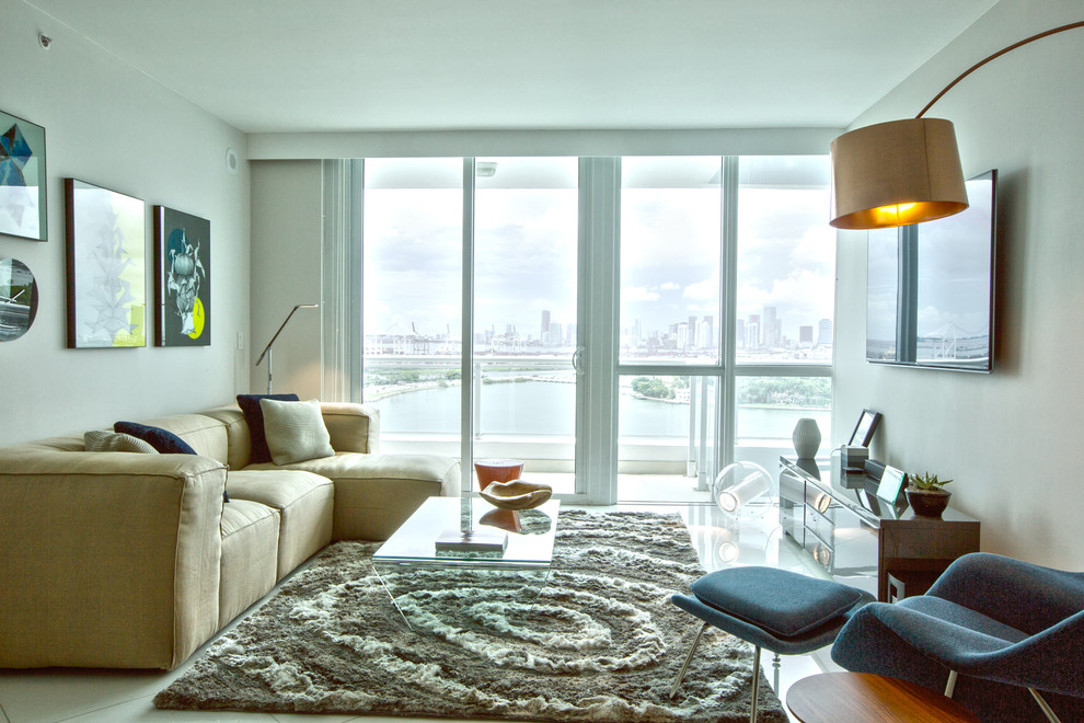 Bentley Bay-Miami Beach - Modern - Living Room - Miami - by ID Design ...