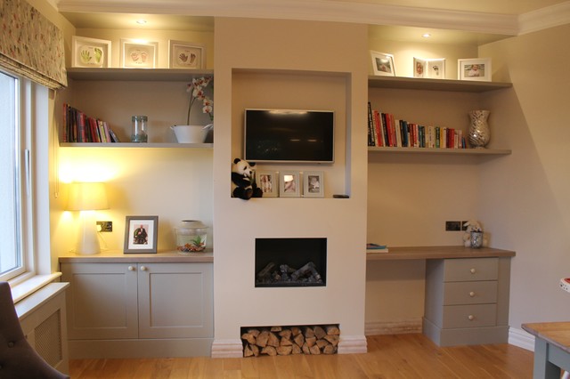 bespoke alcove shelving and desk - Living Room - Dublin - by Daniel ...