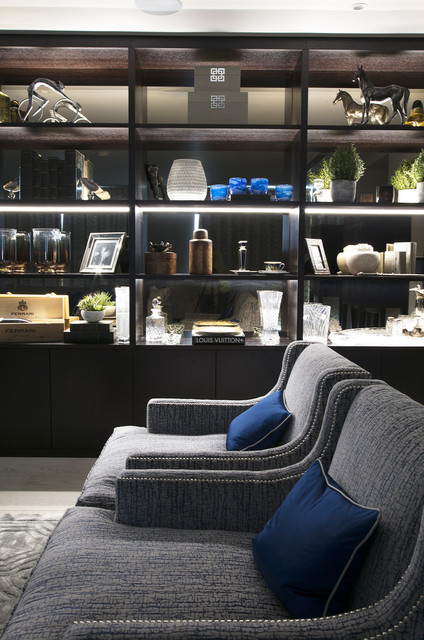 Bespoke Bookcase with LED - Moderne - Salon - Londres - par Fitted ...
