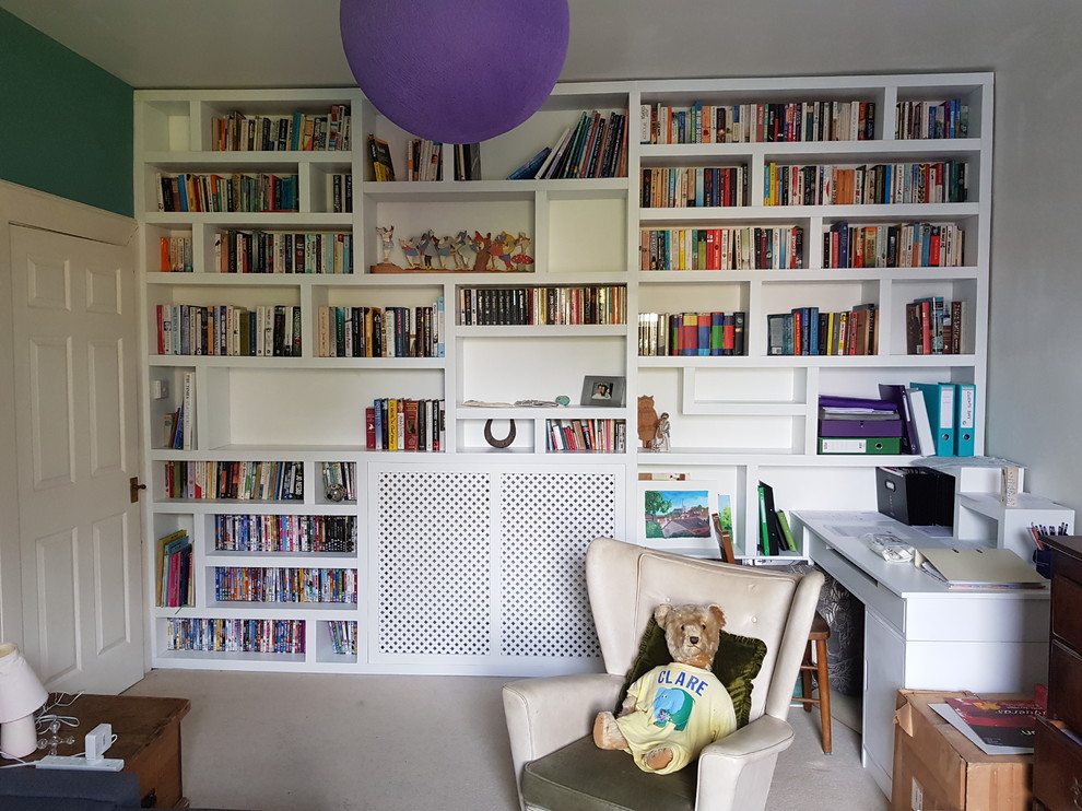 Bespoke Wall of Bookshelves - Contemporary - Living Room - London - by ...