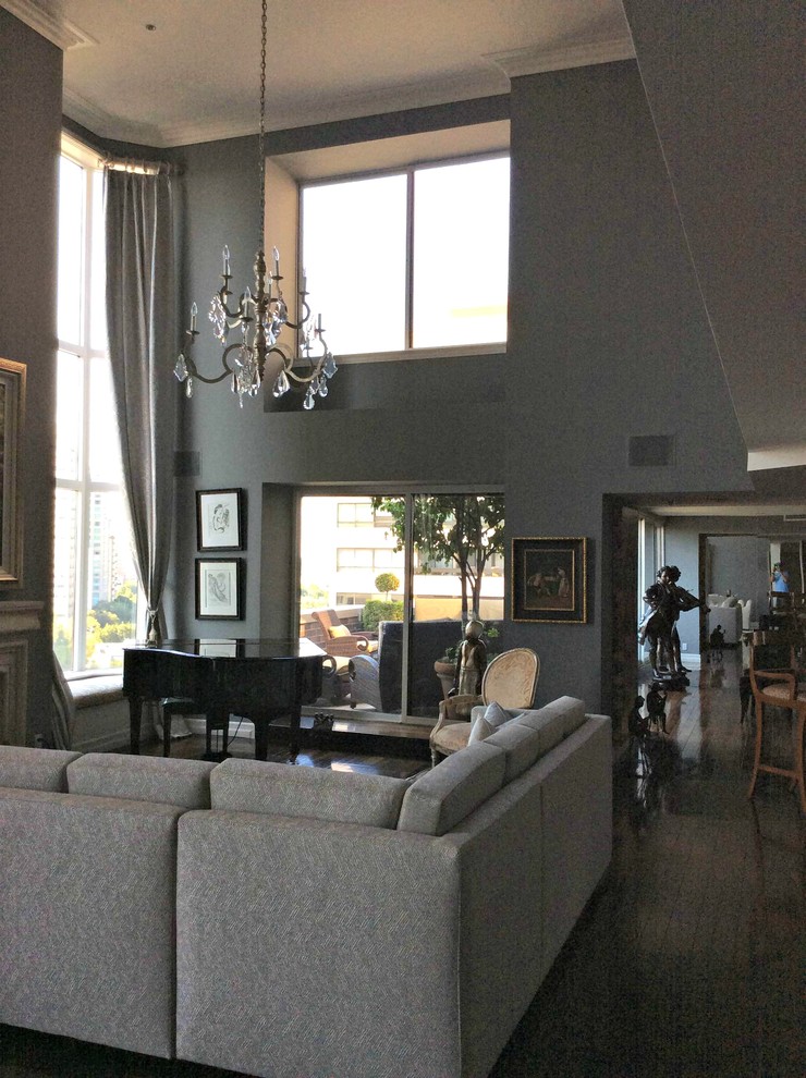 Beverly Hills, penthouse window tint installation - Modern - Living ...