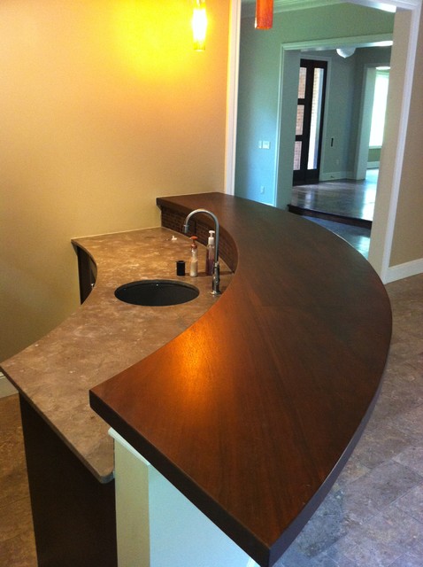 Black Walnut Bar top - Traditional - Living Room - Austin - by WR ...