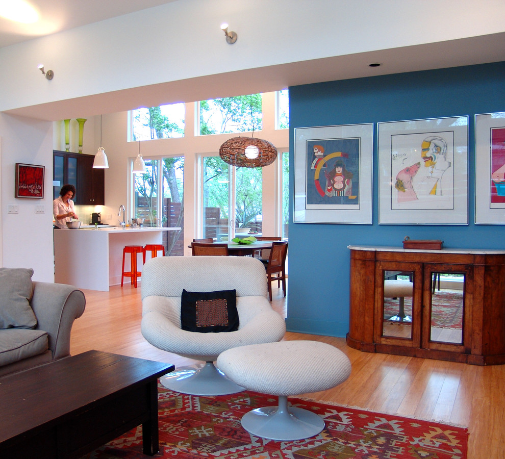 Block House - Modern - Living Room - Austin - by Steve Zagorski ...