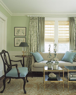 Blue Green Livingroom - Traditional - Living Room - Other | Houzz
