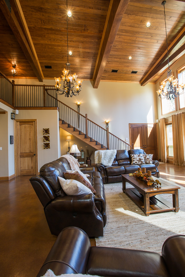 Blue Moon Ranch - Rustic - Living Room - Dallas - by DMM Designs | Houzz