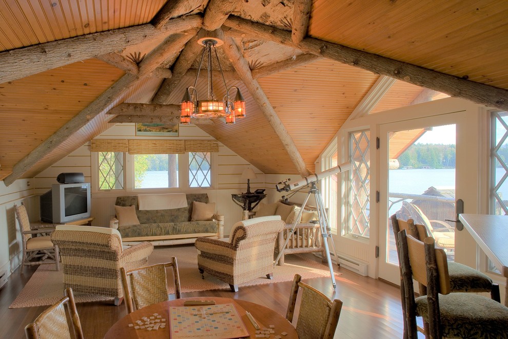 boathouses - Rustic - Living Room - Burlington - by Adirondack Design ...