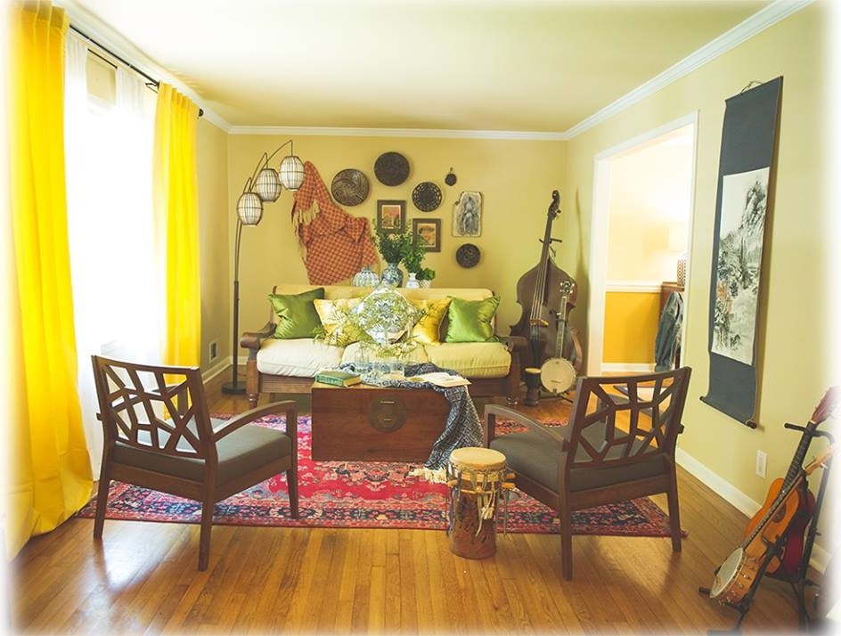 Bohemian Enclave in East Atlanta - Eclectic - Living Room - Los Angeles ...