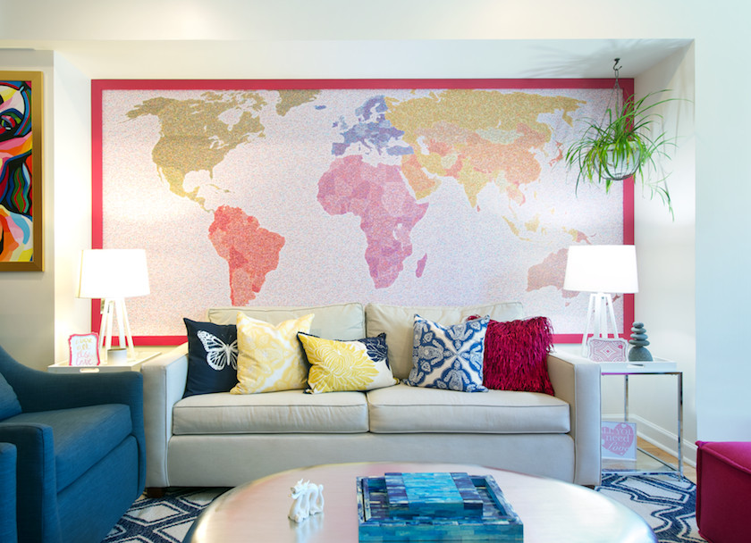 Bohemian Modern Eco-Friendly DC Row House - Modern - Living Room - DC ...