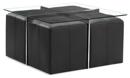 Botero - Coffee Table Set Clear Glass - Modern - Living Room - Los ...