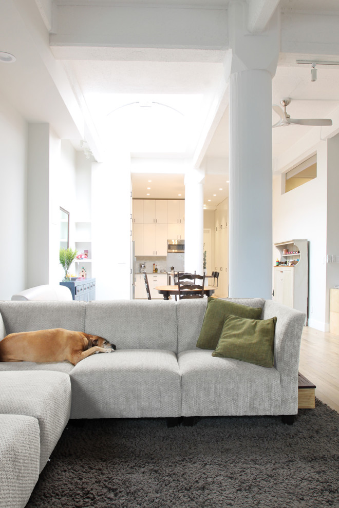 Brooklyn Bridge Loft - Modern - Living Room - New York - by Maletz ...