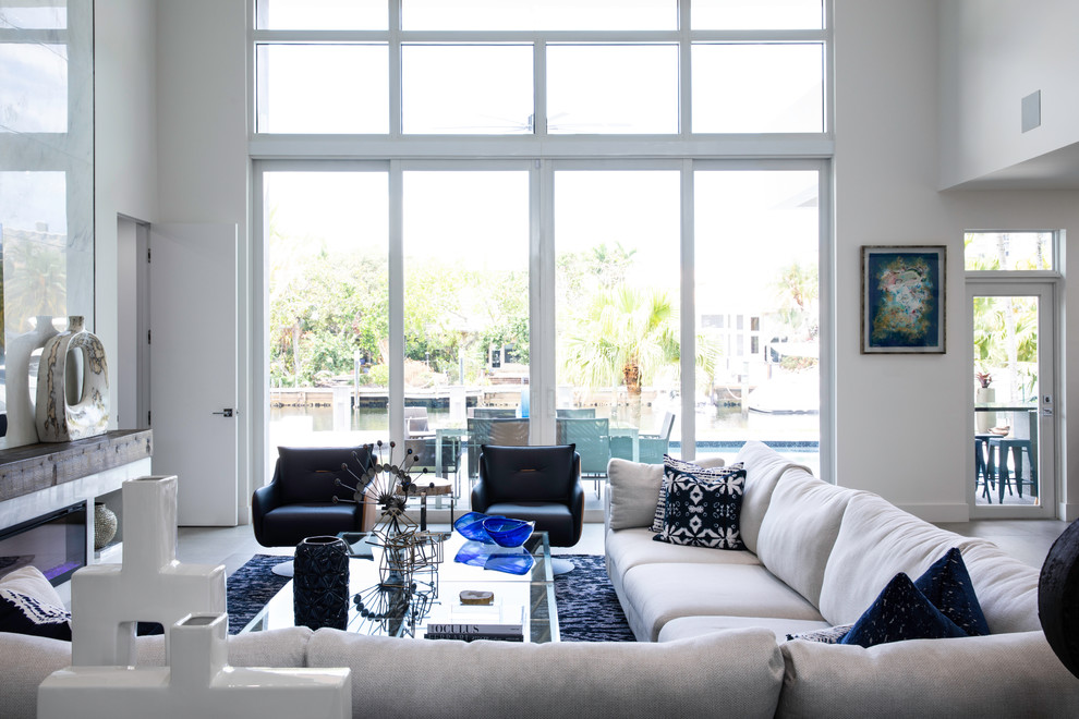 Broward Residence - Contemporary - Living Room - Miami - by Sarah Z ...