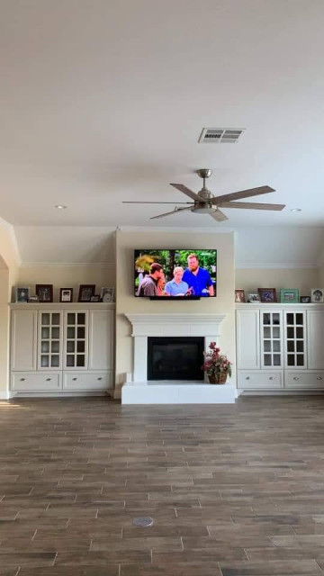 Built-in Cabinets beside Fire Place! - Traditional - Living Room ...