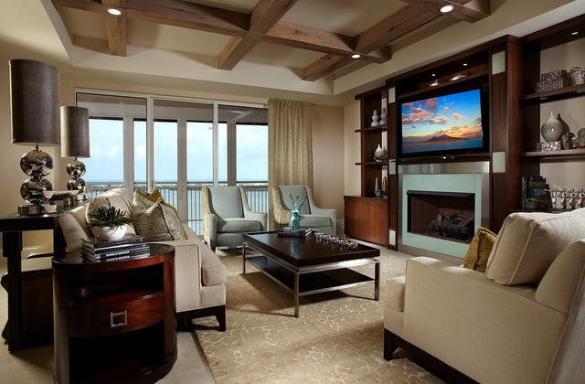 Built-Ins & Wall Details - Contemporary - Living Room - Miami - by User ...