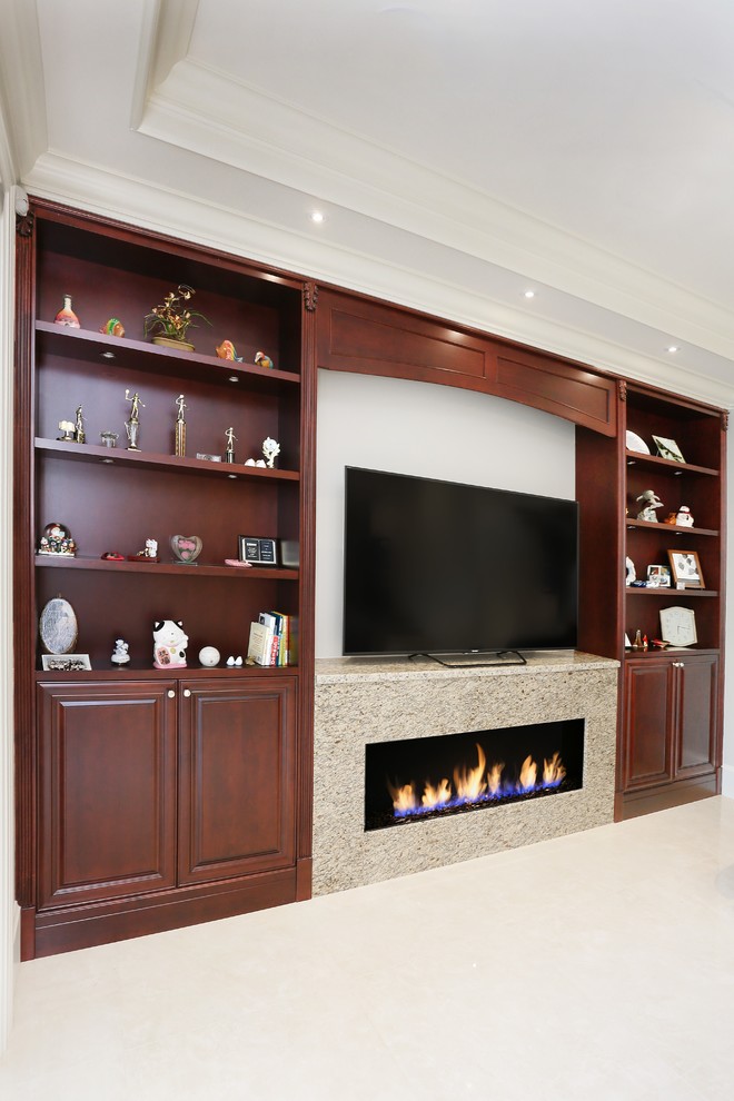 Builtin in TV - Traditional - Living Room - Vancouver - by Sofo ...