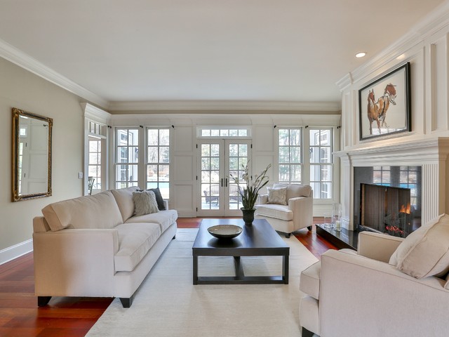 Burr St Living room Staging - Transitional - Living Room - New York ...