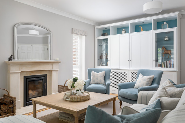 Calming Hamptons Style Lounge - Coastal - Living Room - Buckinghamshire ...