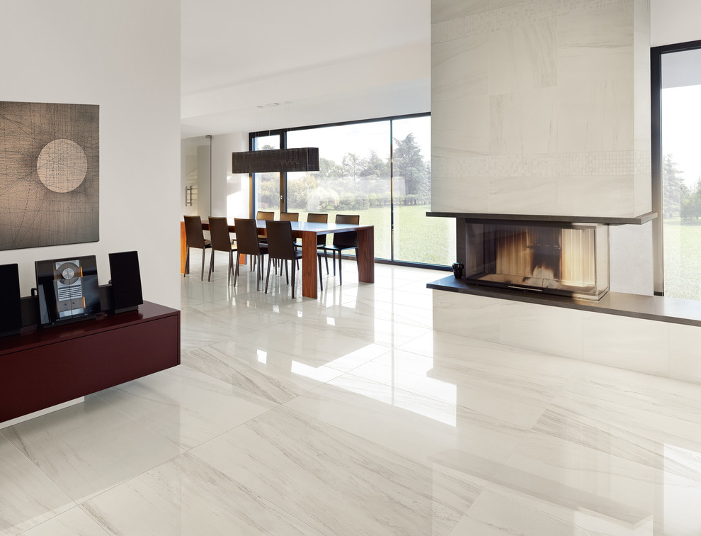 Cancos Tile and Stone - Modern - Living Room - New York - by CANCOS ...