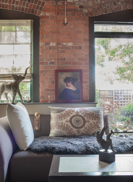 Candy Factory Loft - Eclectic - Living Room - Boston - by Lisa Davis ...