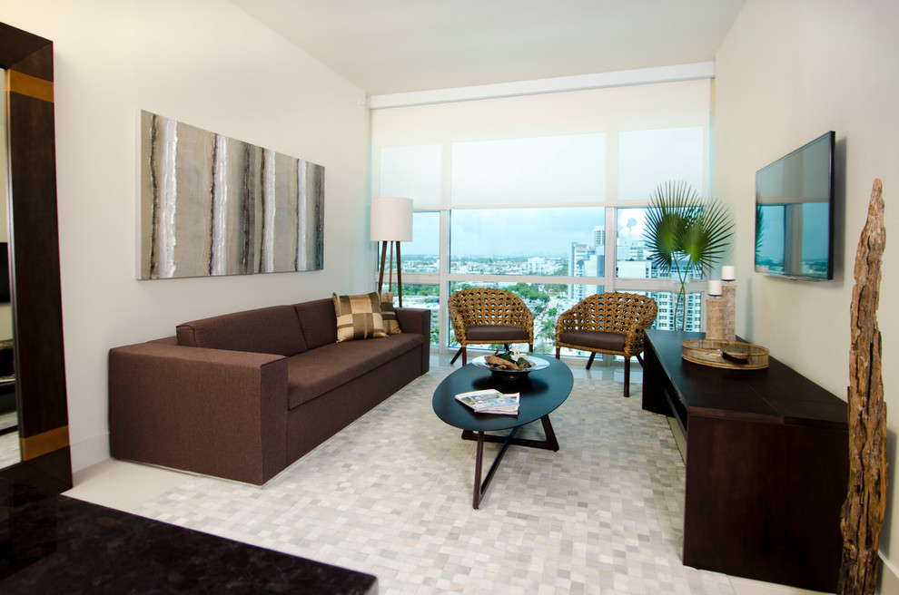 Canyon Ranch Residence Model II - Miami Beach - Contemporary - Living ...