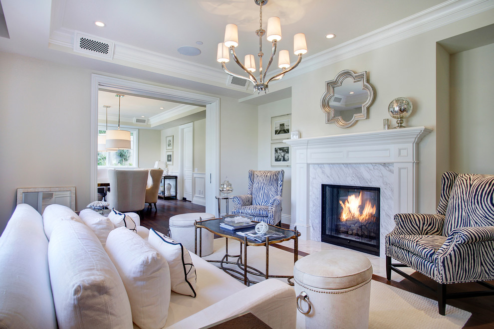 Cape in the Riviera - Traditional - Living Room - Los Angeles - by DTM ...