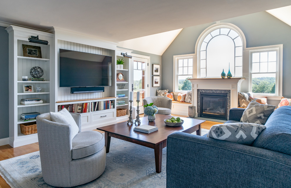 Cape Style Home - Traditional - Living Room - Boston - by Cummings ...